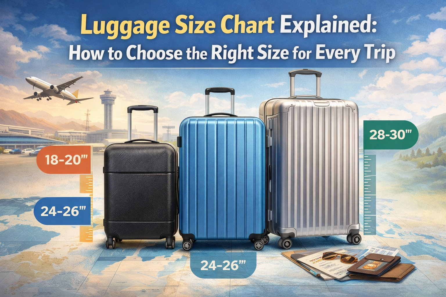 Luggage Size Chart Explained: How to Choose the Right Size for Every T ...